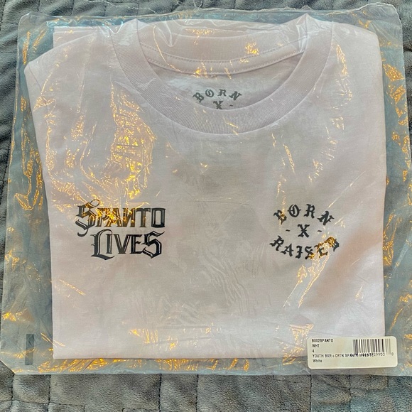 BORN X RAISED | Shirts & Tops | Nwt Born X Raised Spanto Lives White ...